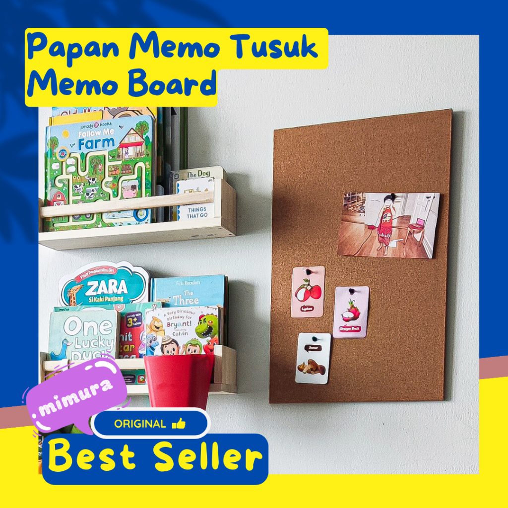 Jual Papan Memo Gabus Cork Board Tusuk Pin 52x33 IKE | Shopee Indonesia