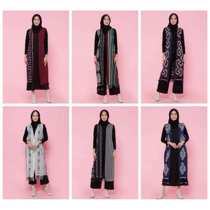 Jual Brod.idn - Outer Long Wanita Model Rompi Tenun Motif Toraja Tenun ...