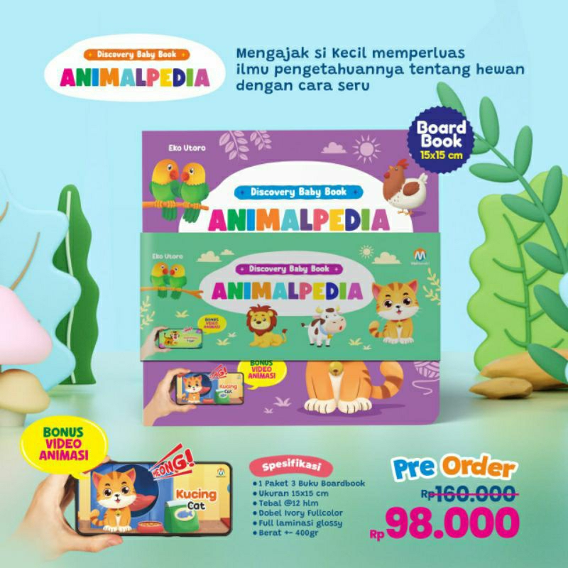 Jual Boardbook Discovery BabyBook - AnimalPedia - Buku Edukasi Pengenalan Hewan Untuk Anak Usia ...