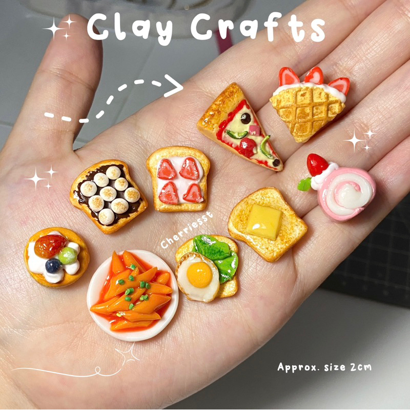 Jual Cherrie’s Crafts | Miniatur Makanan dari Clay Magnet Tempelan ...