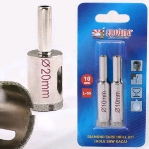 Jual Fujiyama Mata Bor Kaca 8mm - Diamond Hole Cutter 8 mm | Shopee ...