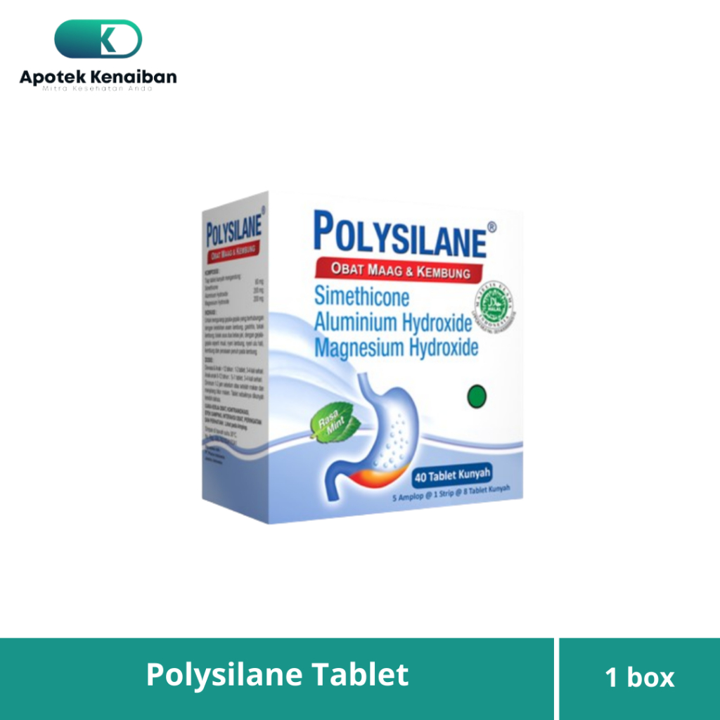 Jual POLYSILANE TABLET KUNYAH 1 BOX 5 STRIP | Shopee Indonesia