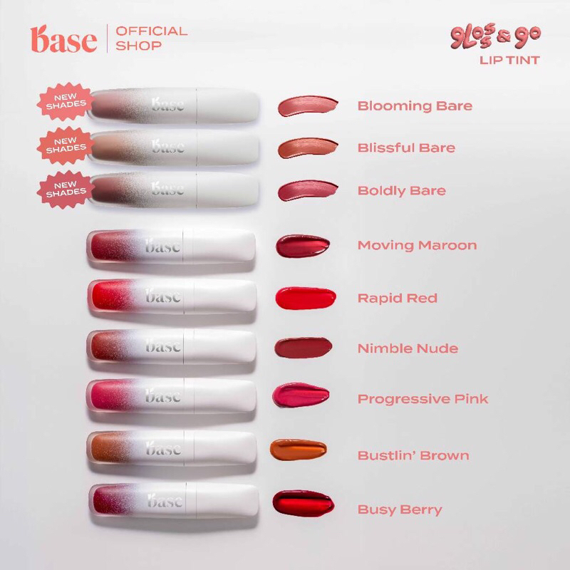 Jual BASE Gloss & Go Lip Tint Vegan Formula Ringan Hydrating Transferproof [NEW SHADES] | Shopee ...