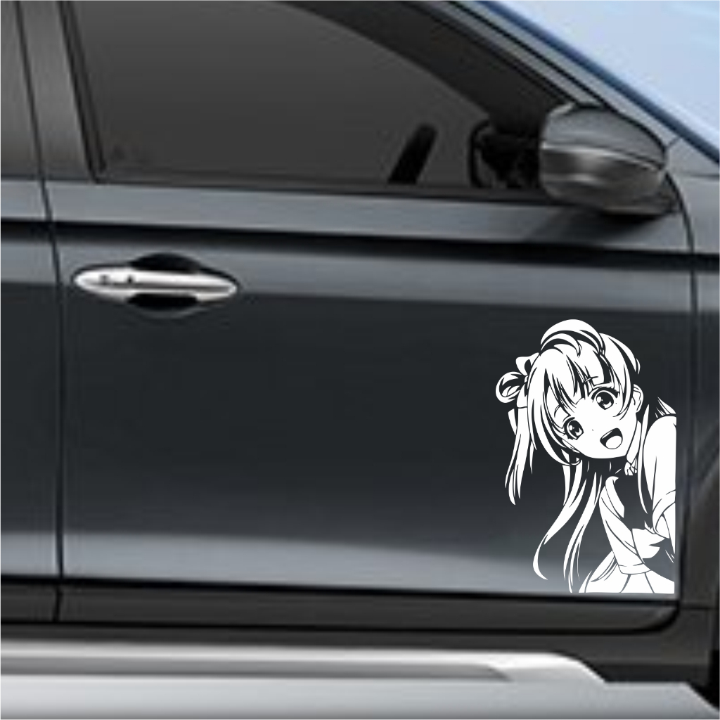 Jual stiker mobil anime anya cutting stiker pintu mobil variasi ...