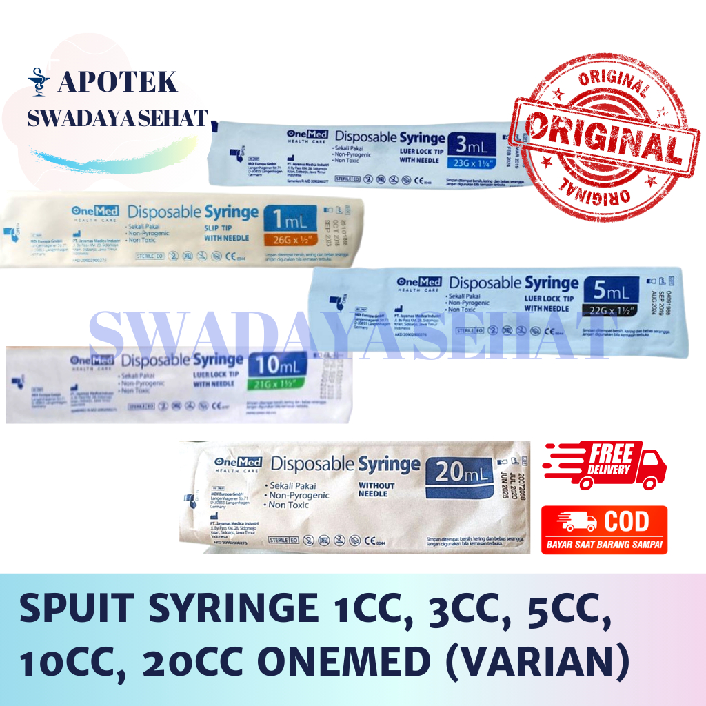 Jual SPUITS1 SYRINGE1 1CC 3CC 5CC 10CC 20CC ONEMED - Spet Syringe Susu Untuk Hewan Bisa Medis ...