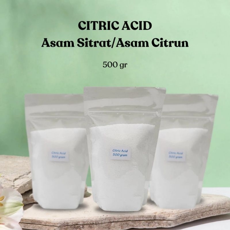 Jual CITRIC ACID CITRUN ASAM SITRAT FOOD GRADE 500GR PEMBERSIH ...