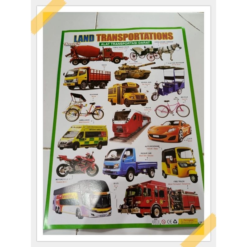 Jual Poster Transportasi Darat | Shopee Indonesia