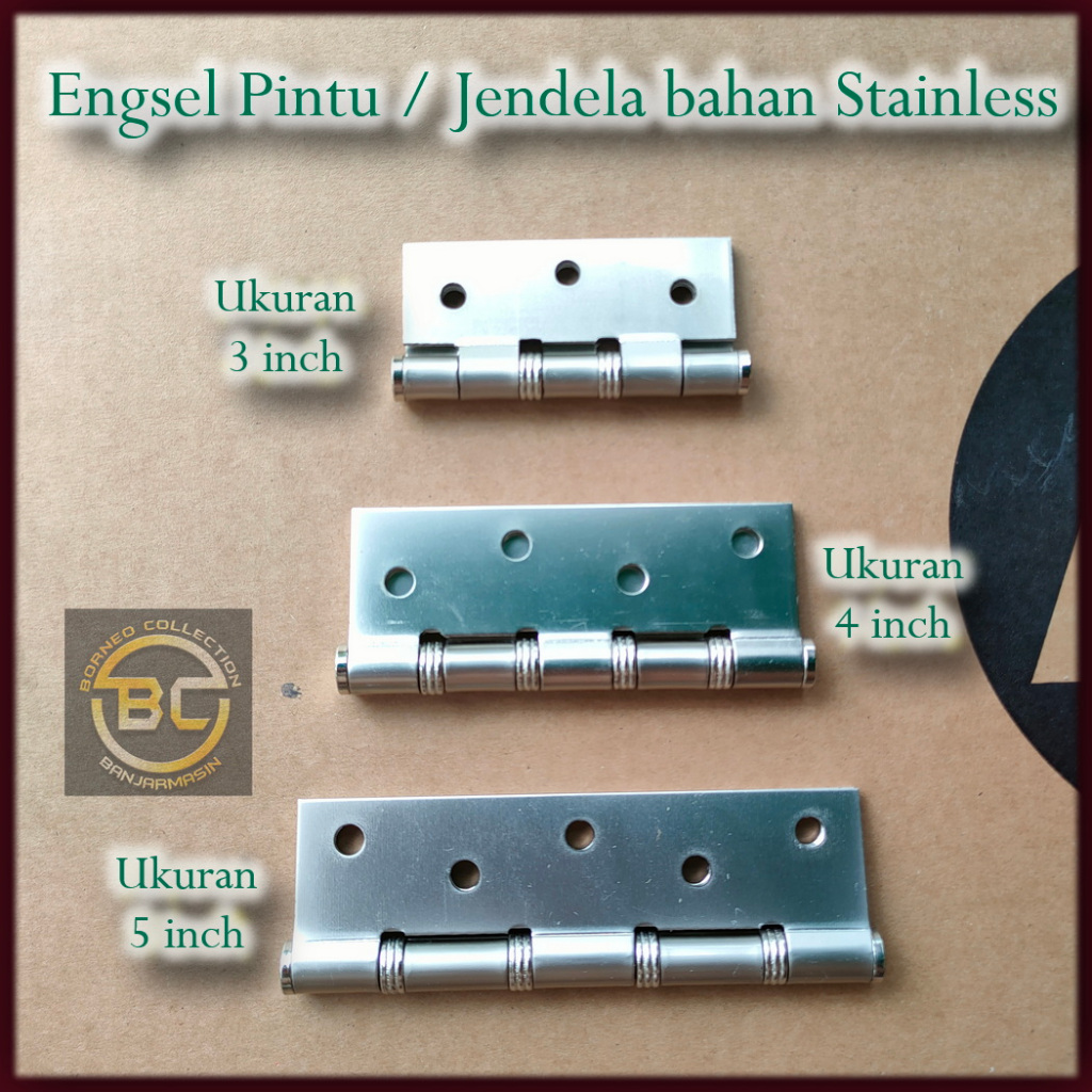 Jual Engsel Besi 3" 4" 5" Pintu / Jendela Free Sekrup Sepasang MATCH ...