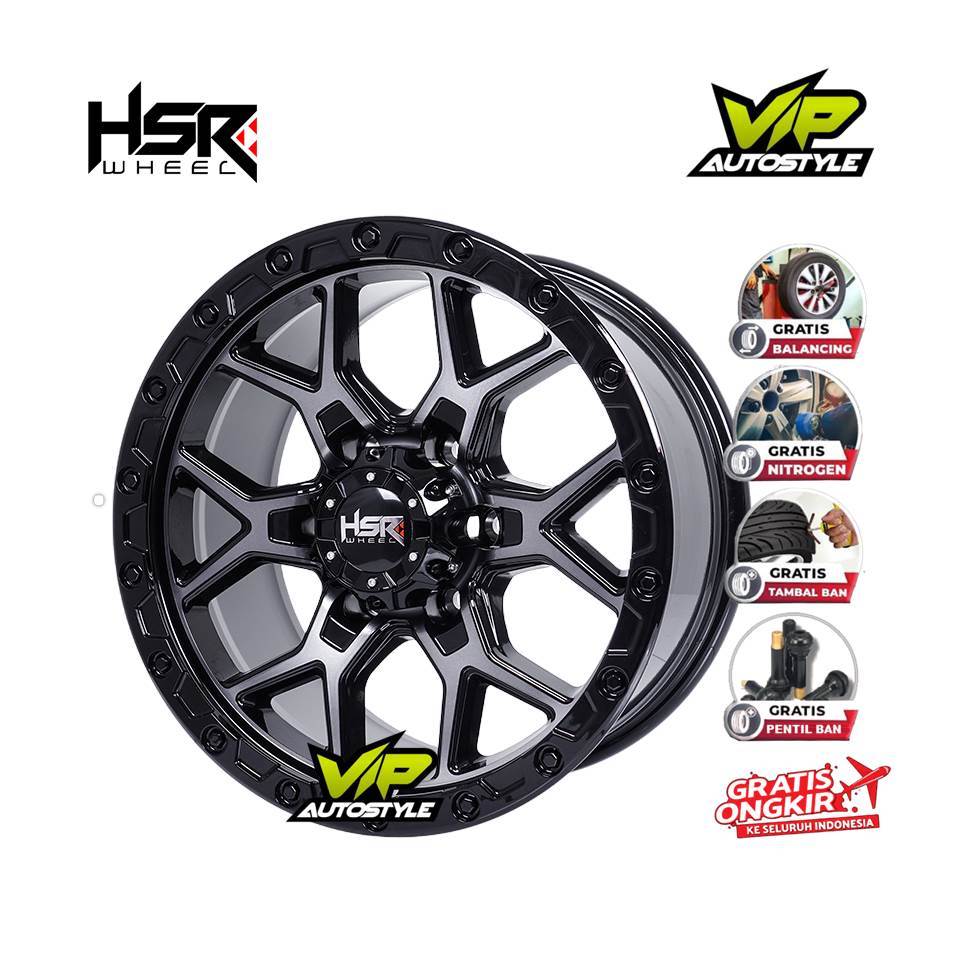 Jual Velg mobil Ring 17 HSR Miyagi Racing Fortuner, pajero sport, isuzu ...