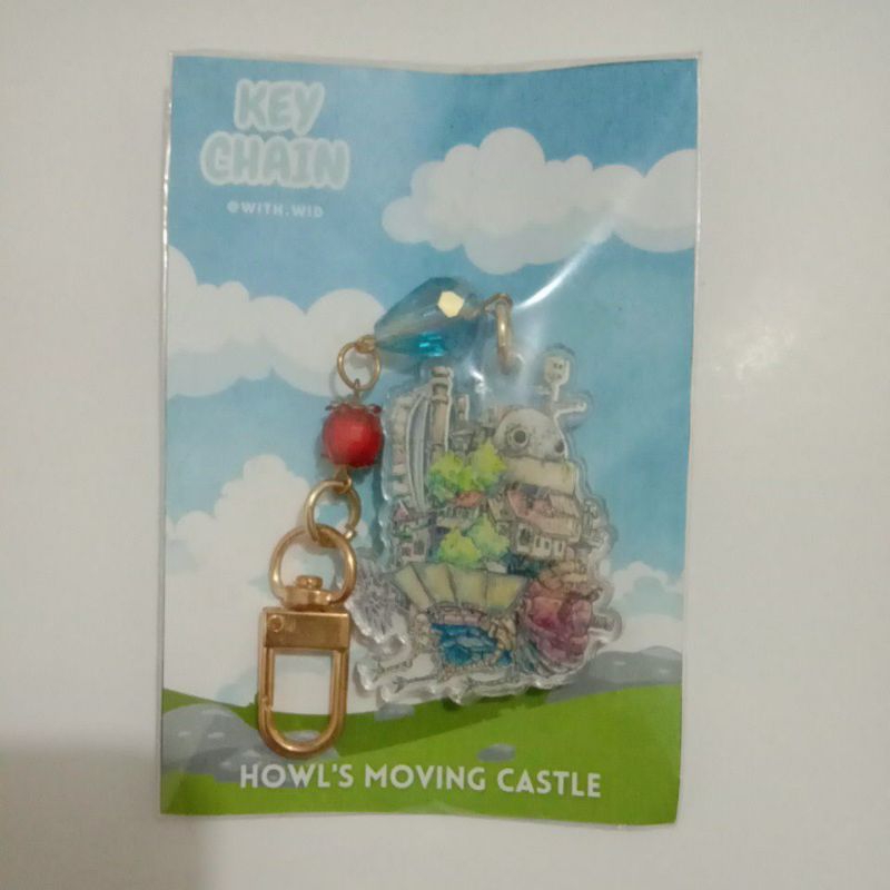 Jual Keychain gantungan kunci GHIBLI - HOWL'S MOVING CASTLE FANART ...