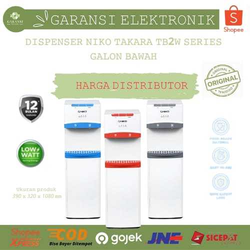 Jual NIKO DISPENSER GALON BAWAH TAKARA TB2W SERIES WATER DISPENSER ...