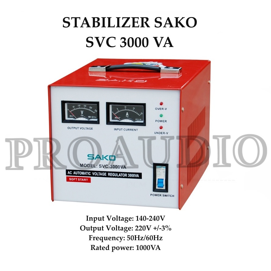 Jual Stabilizer Listrik SAKO SVC 3000 VA Original | Shopee Indonesia