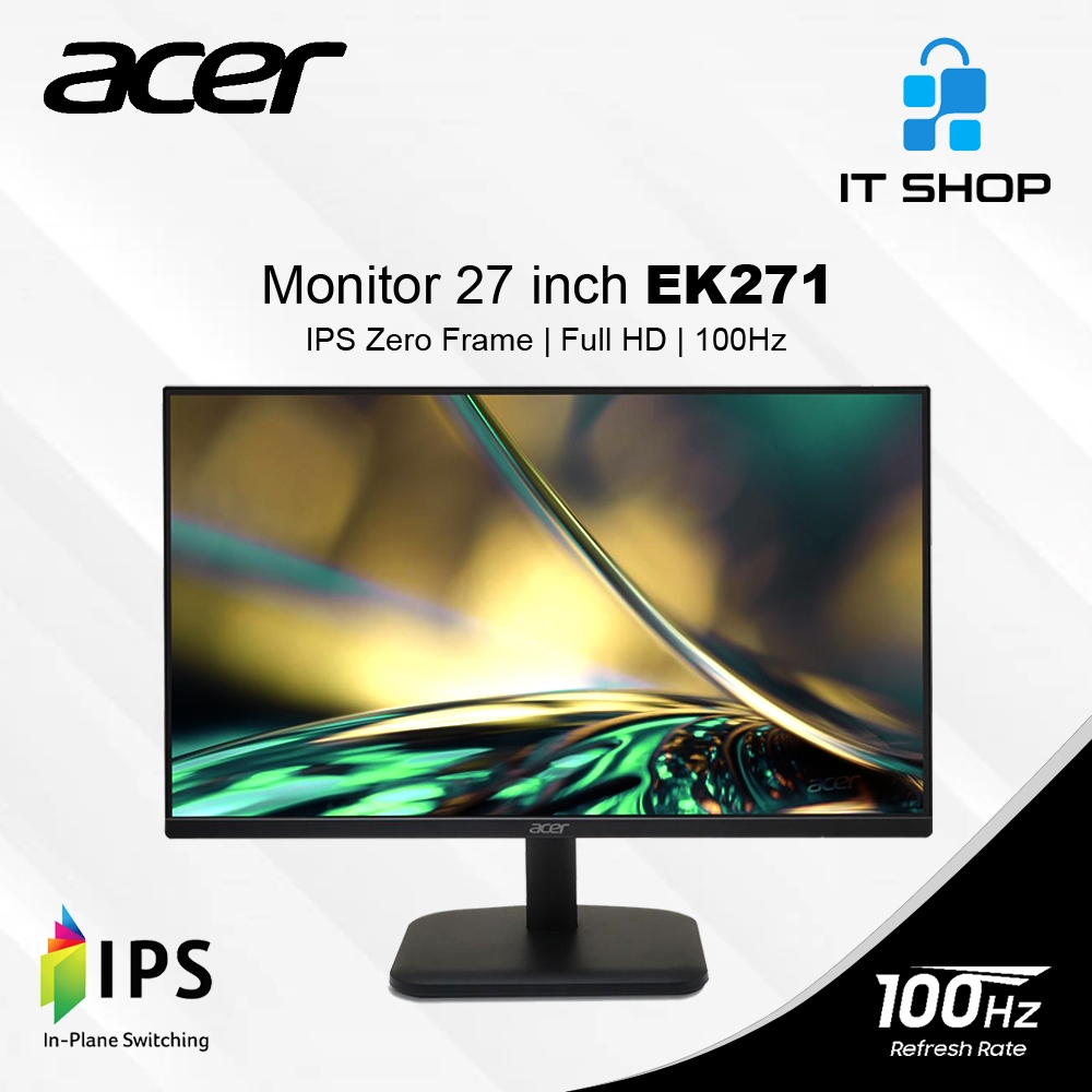 Jual Acer Monitor 27 inch EK271 - 100Hz | Shopee Indonesia
