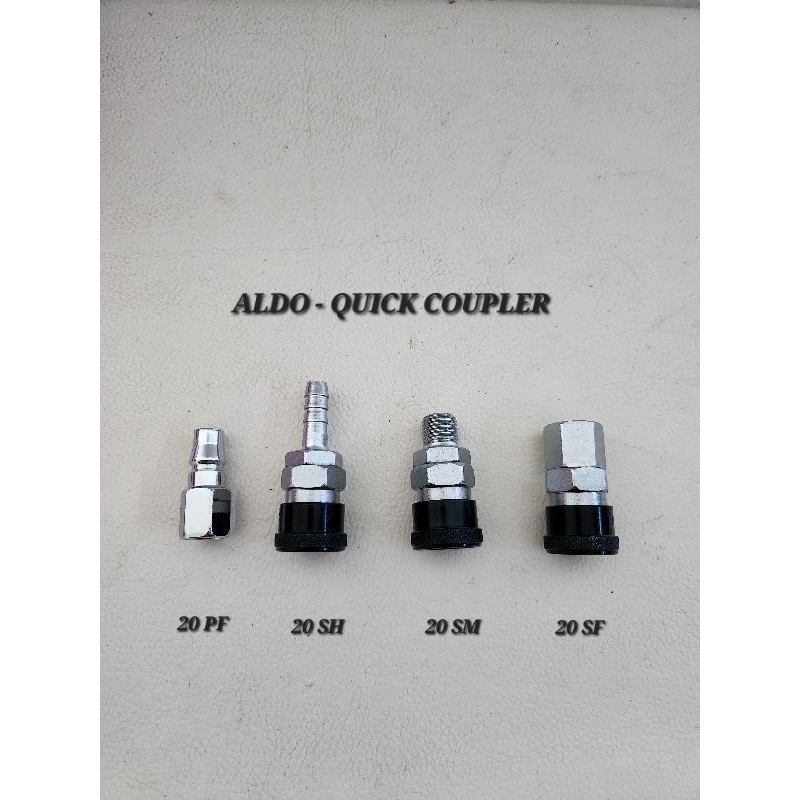 Jual Aldo Quick Coupler 20SM 20SF 20PF 20PH 20PM 20SH / Kopler Angin ...