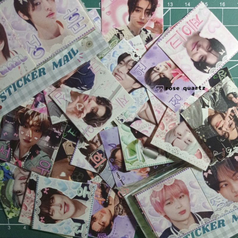 Jual Kpop Mail Sticker enhypen, nct dream, ive, newjeans ukuran 3,5x3,5 cm, 4x4 dan 4,4x6,6 cm ...