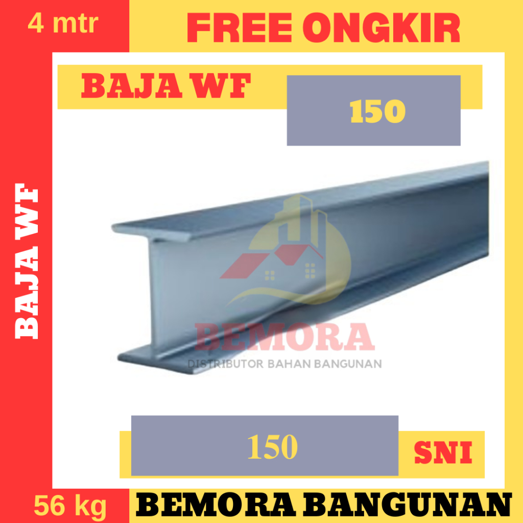 Jual Baja wf 150 x 4 M / wide flange beams LS SNI (HargaGrosir ...