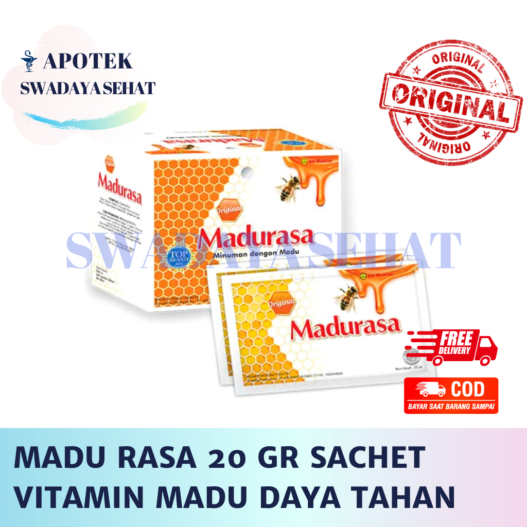 Jual MADU RASA Sachet 20 Gr Rasa Original Dan Jeruk Nipis - Vitamin ...