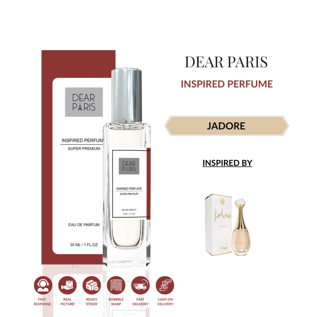 Jual DEAR PARIS Jadore Inspired Perfume 30 ML Parfum Wanita EDP Super ...