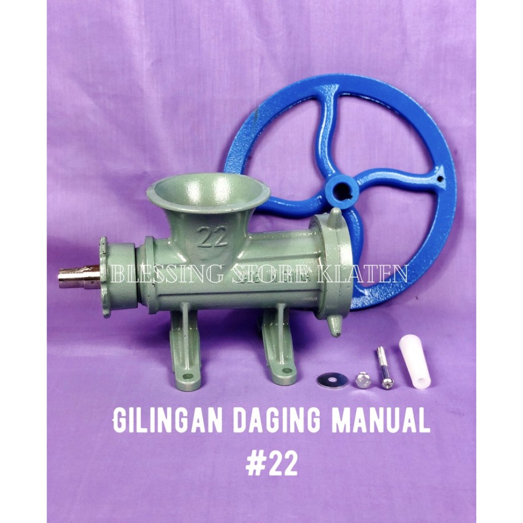 Jual GILINGAN DAGING MANUAL #22 BODY COR ULIR 22 CHROME MEAT GRINDER 22 ...