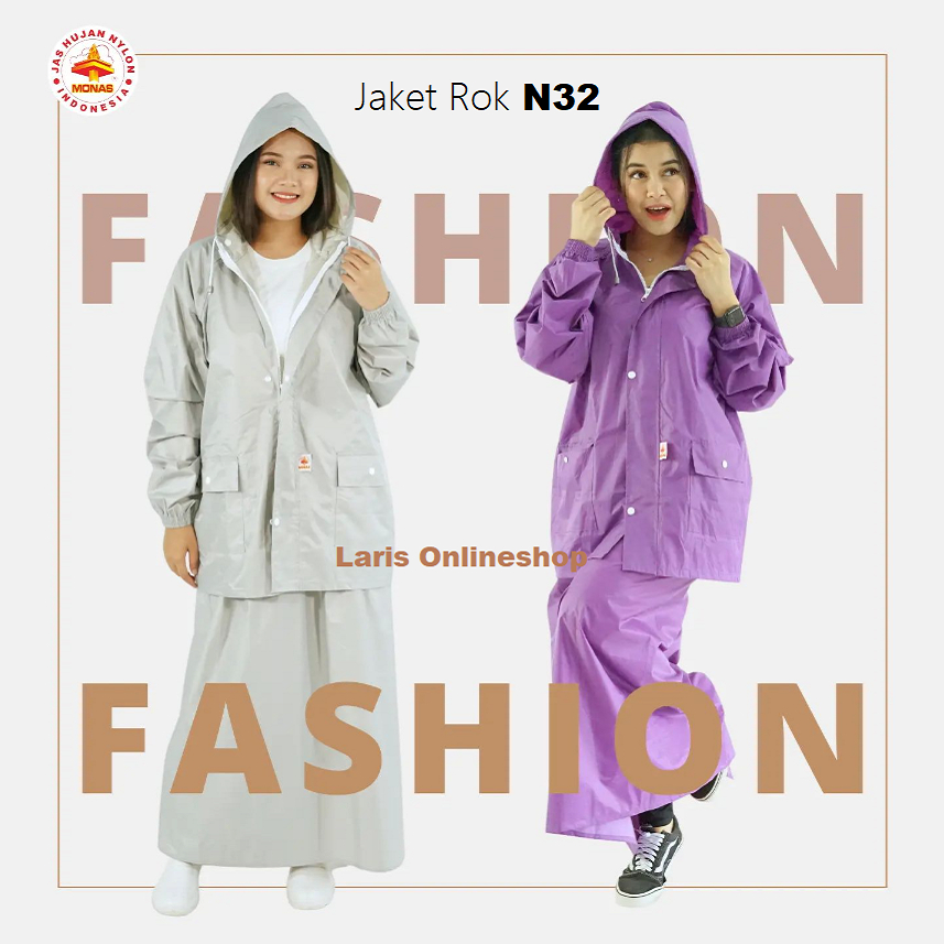 Jual Jas Hujan Rok Monas N32 / Jas Hujan Jaket Rok Merek Monas Bahan ...