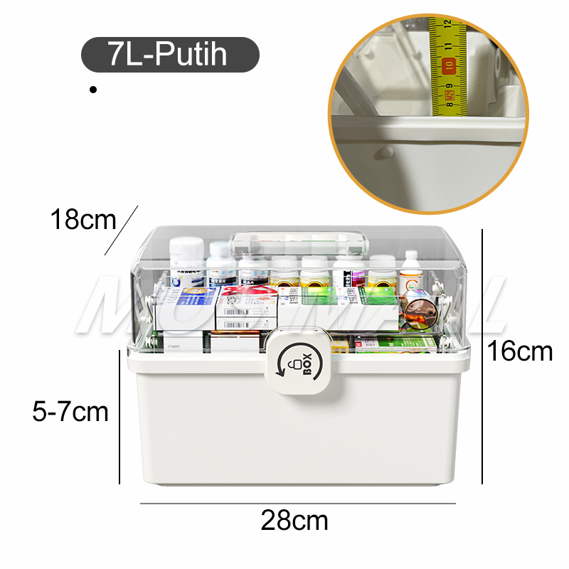 Jual 【Gratis Ongkir】MOS MALL Kotak Obat Penyimpanan Serbaguna ...