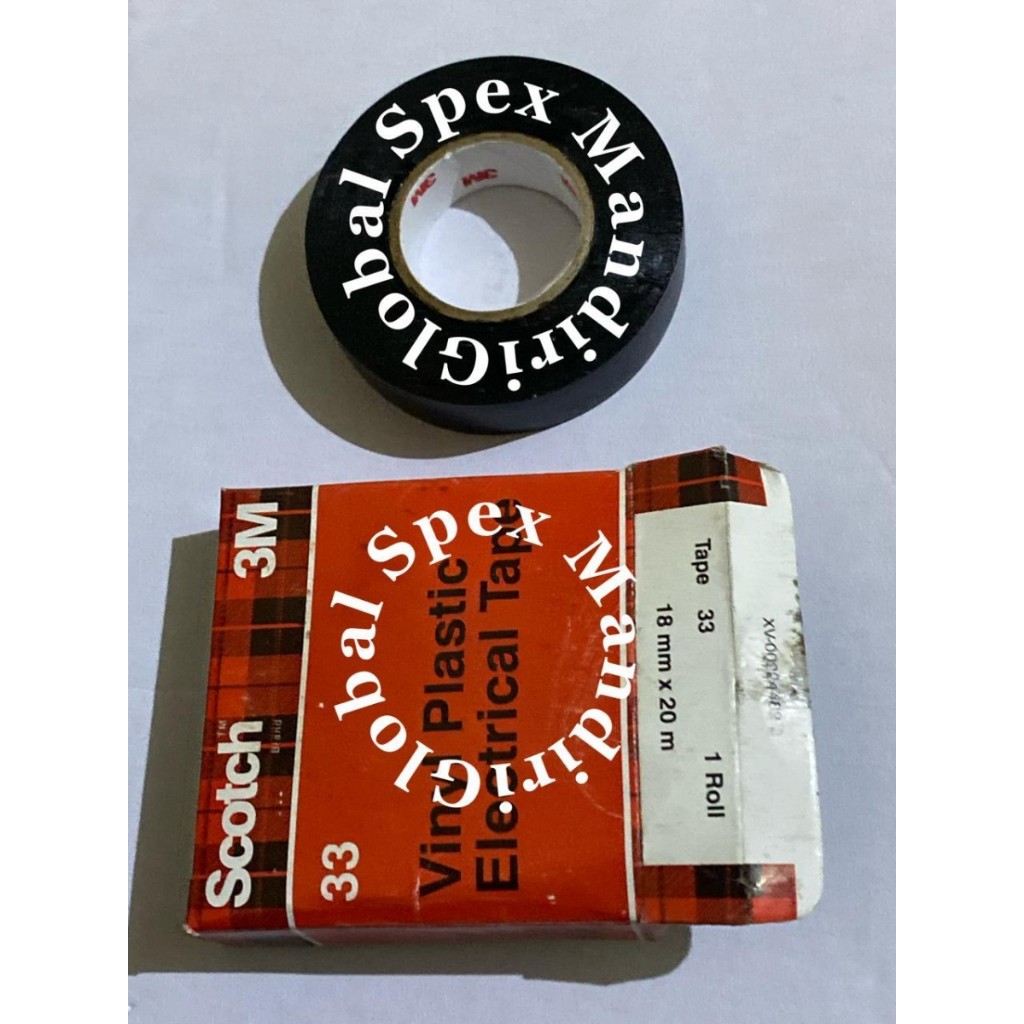 Jual 3M ISOLASI SCOTCH 33 VINYL PLASTIC ELECTRICAL TAPE 18 MM X 20 M ...