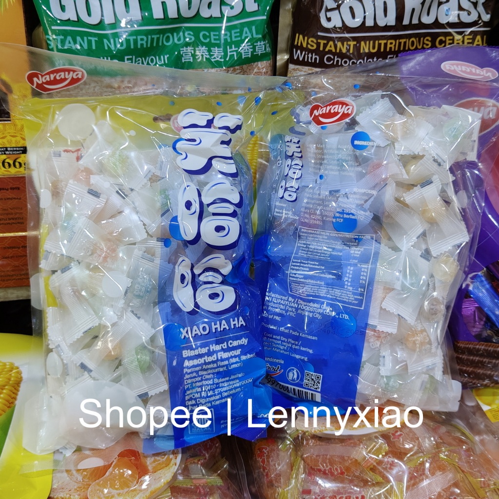 Jual Permen Jadul Aneka Rasa Xiao Ha Ha Mint Stroberi Blackcurrant ...
