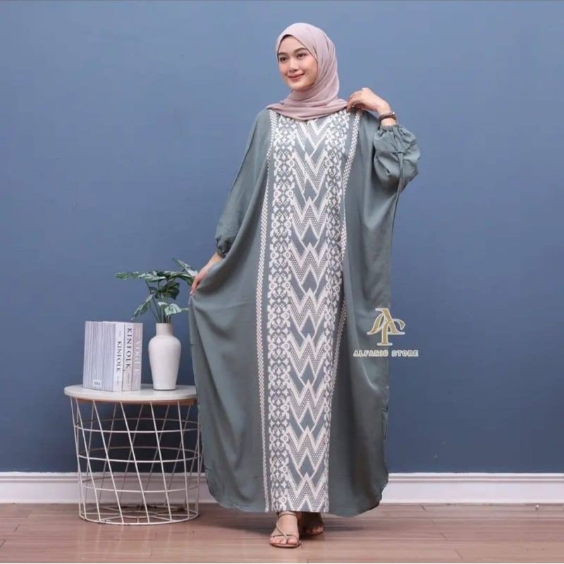 Jual Kaftan Rayon Mewah Super Jumbo / Longdress Kaftan / Daster Kalong ...