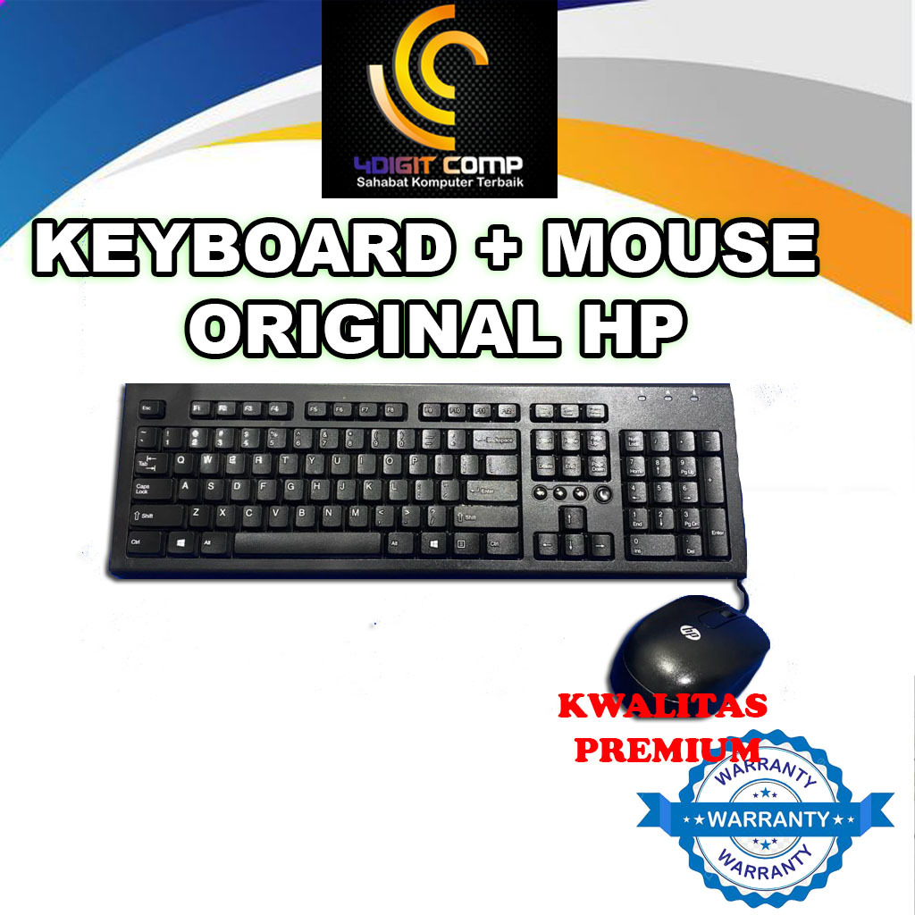 Jual PAKET KEYBOARD MOUSE ORIGINAL HP BUILD UP IMPORT 2ND | Shopee ...