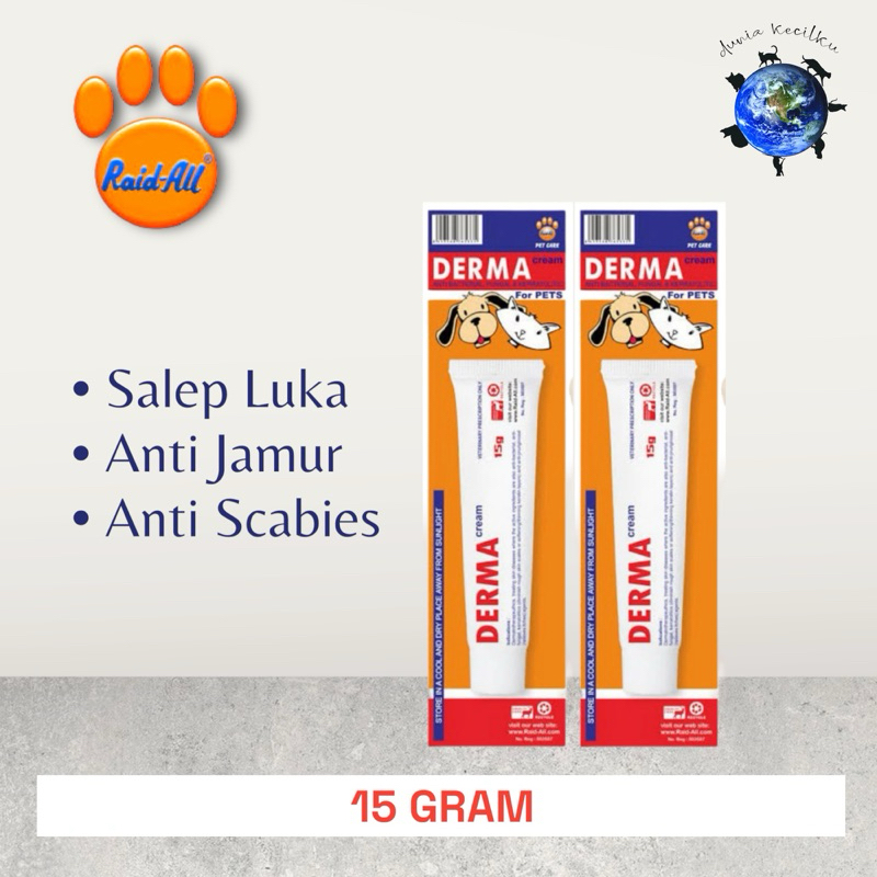 Jual Raid All Derma Salep Anti Jamur / Scabies / Luka Untuk Kucing ...
