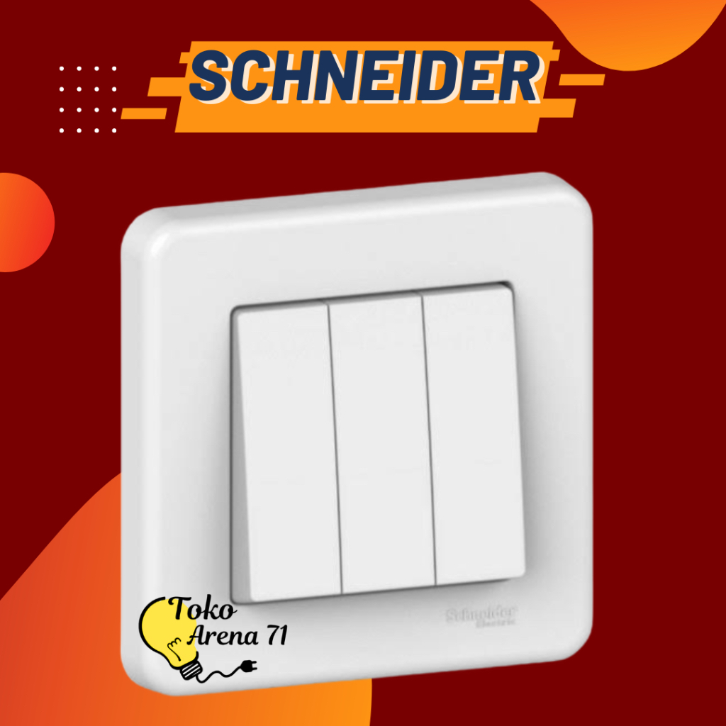 Jual Schneider Leona Saklar Tiga Saklar Triple Sakelar Hotel Inbow IB ...