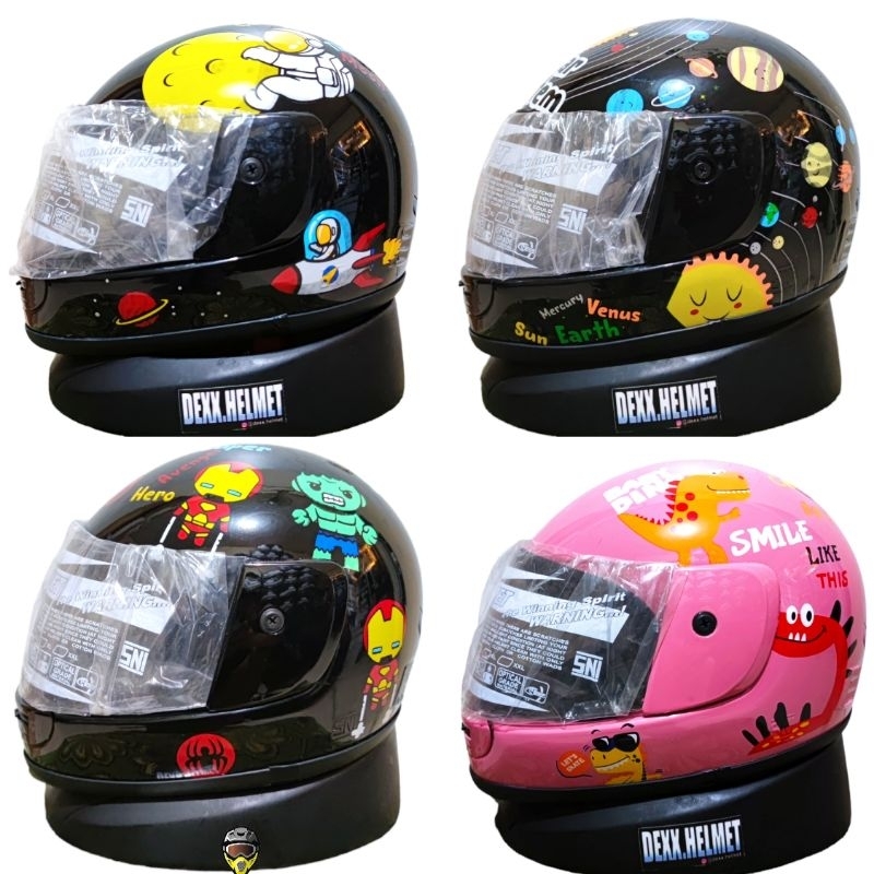 Jual HELM FULL FACE ANAK USIA 3 - 8 TAHUN KARAKTER LUCU SNI | Shopee ...