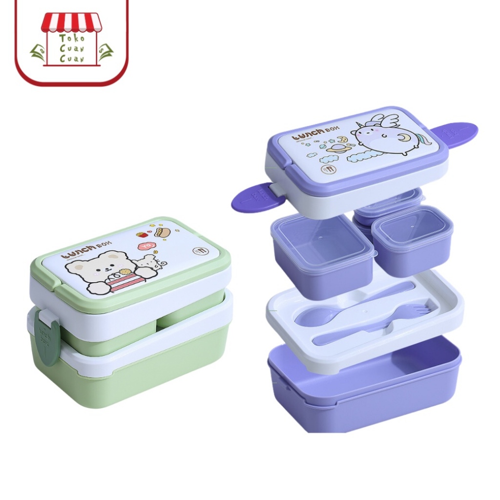 Jual TCC NEW KOBE FREE Sticker Lunch Box Tempat Kotak Makan Bekal Anak ...