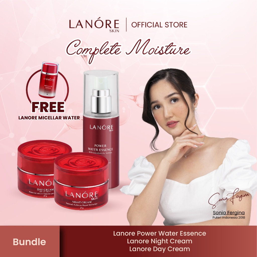 Jual Paket Lanore Skin Night Cream+Lanore Skin Day Cream SPF 32+ PA ...