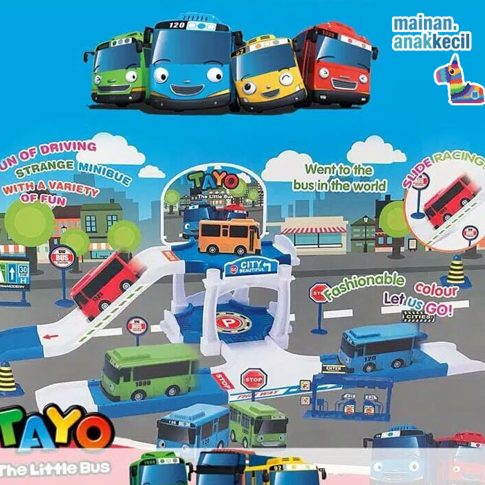 Jual MAINAN ANAK TRACK TAYO PARKING LOT TAYO AREA THE LITTLE BUS TAYO CARTOON | Shopee Indonesia