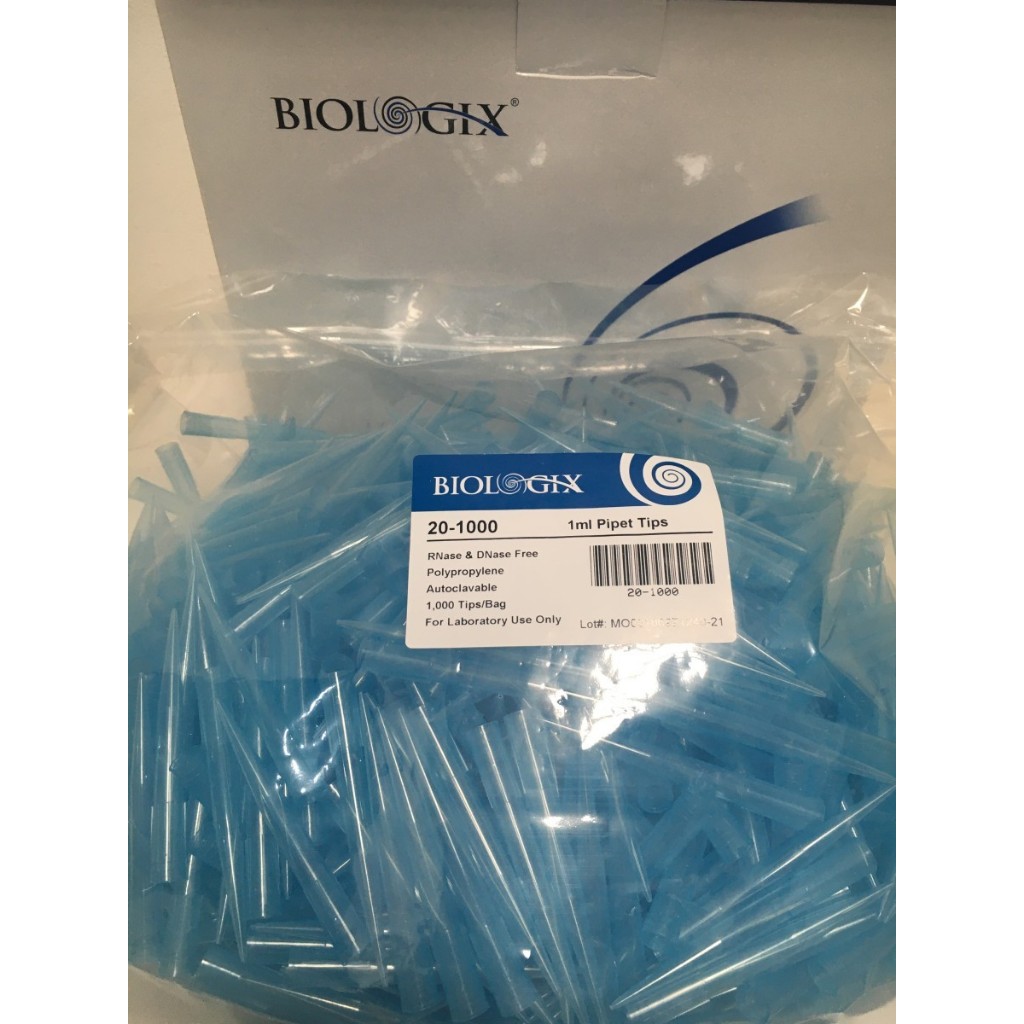 Jual Pipette Pipet Tips 1000ul Non Sterile Blue Tips Bulk Pack Biologix ...