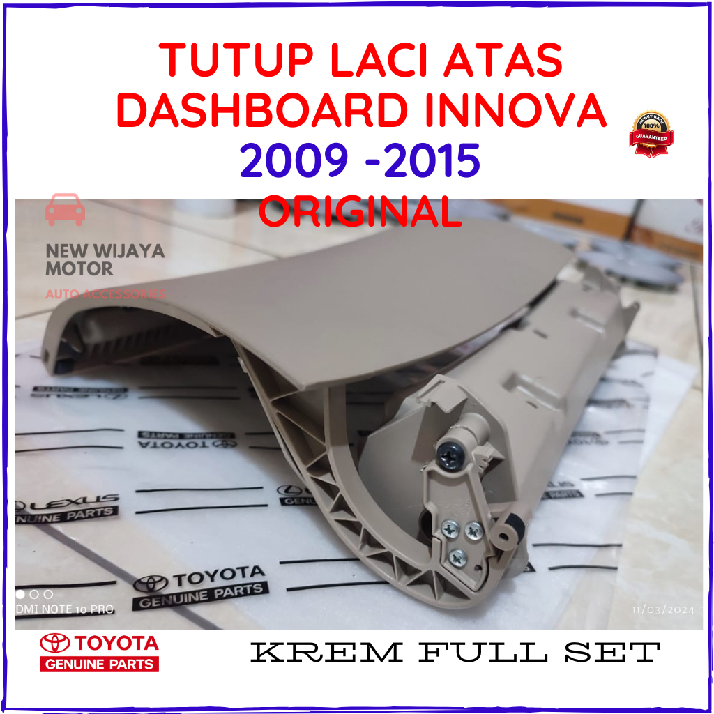 Jual TUTUP LACI ATAS DASHBOARD INNOVA 2004-2015 - Original Toyota COVER ...