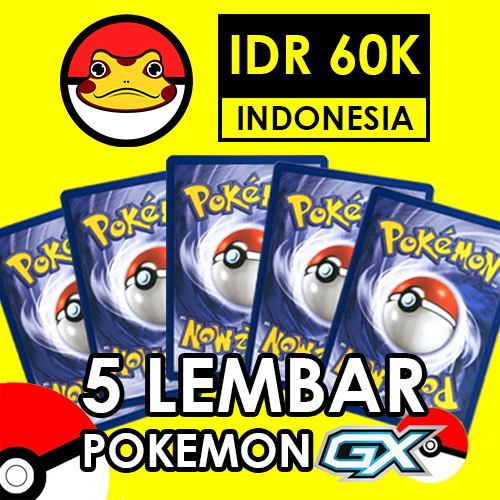 Jual Promo Set 5 Kartu Pokemon GX RR - Random Original TCG Pokemon Indonesia | Shopee Indonesia