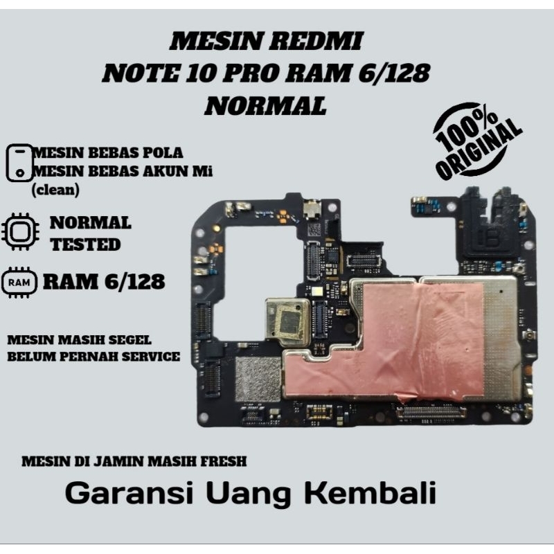 Jual MESIN REDMI NOTE 10 PRO 6/128NORMAL TESTED TINGGAL PAKAI | Shopee ...