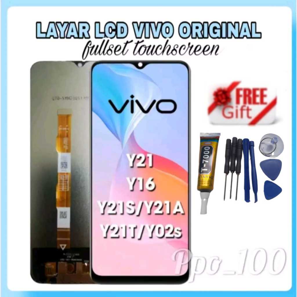 Jual FREE GIF LCD VIVO Y21 2021 Y21S/Y21T/Y21A/Y21E/Y21G/Y02S/Y16/Y30 5G/Y15A/ Y16 2022 ...