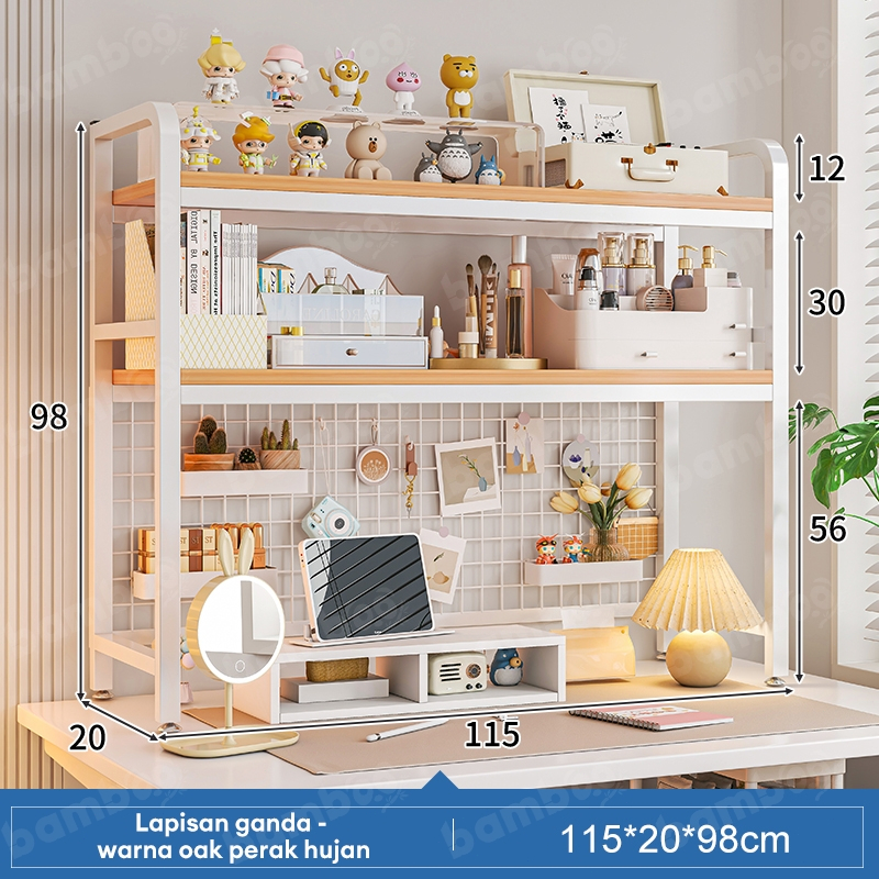 Jual Rak Desktop Storage Rak buku Storage Rak Meja Stationery Rak Meja ...