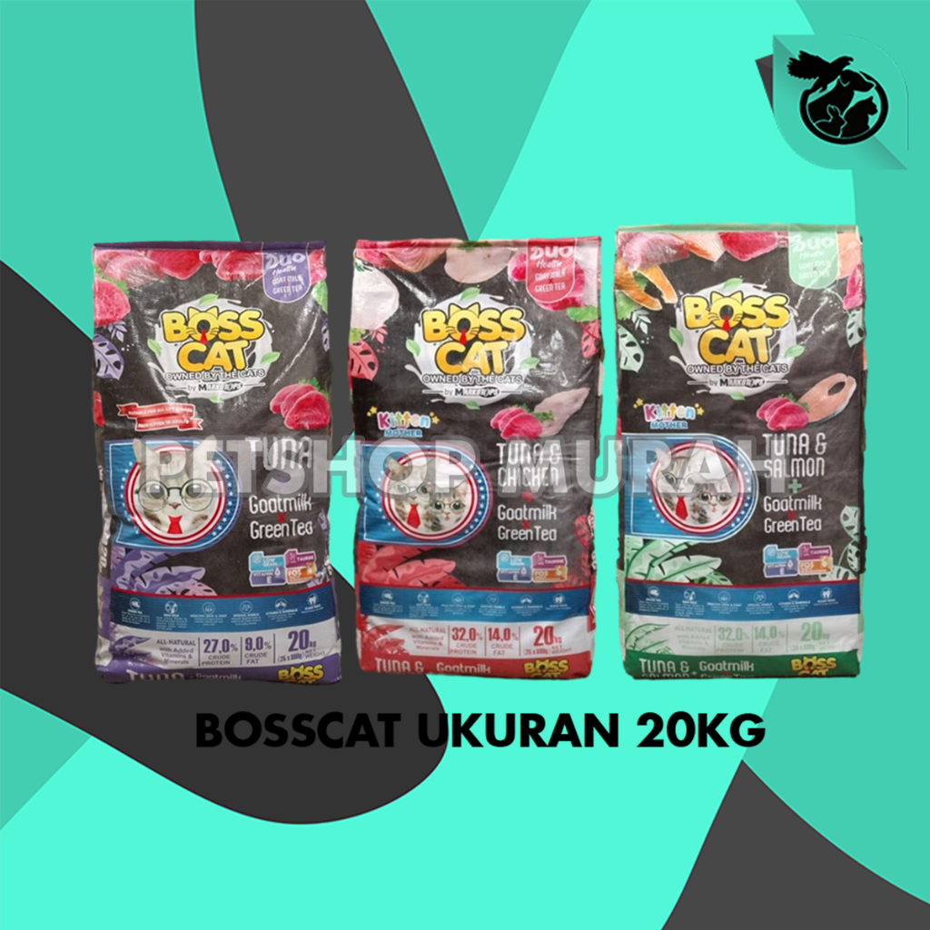 Jual Makanan Kucing Boss Cat Food Adult Kitten 20 Kg | Shopee Indonesia