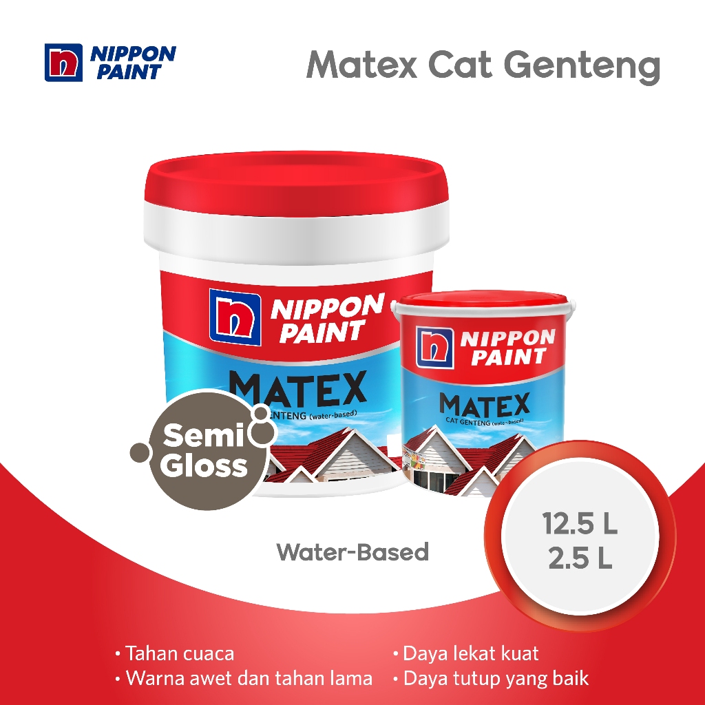 Jual Nippon Paint - Matex Cat Genteng (Tinting)-2,5L-Cat Atap Dan ...