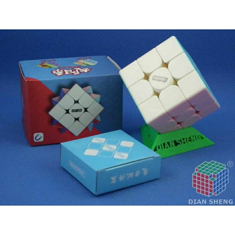 Jual Rubik 3x3 Dian Sheng Solar 3M Magnetic Macaron (Stickerless) Rubik ...