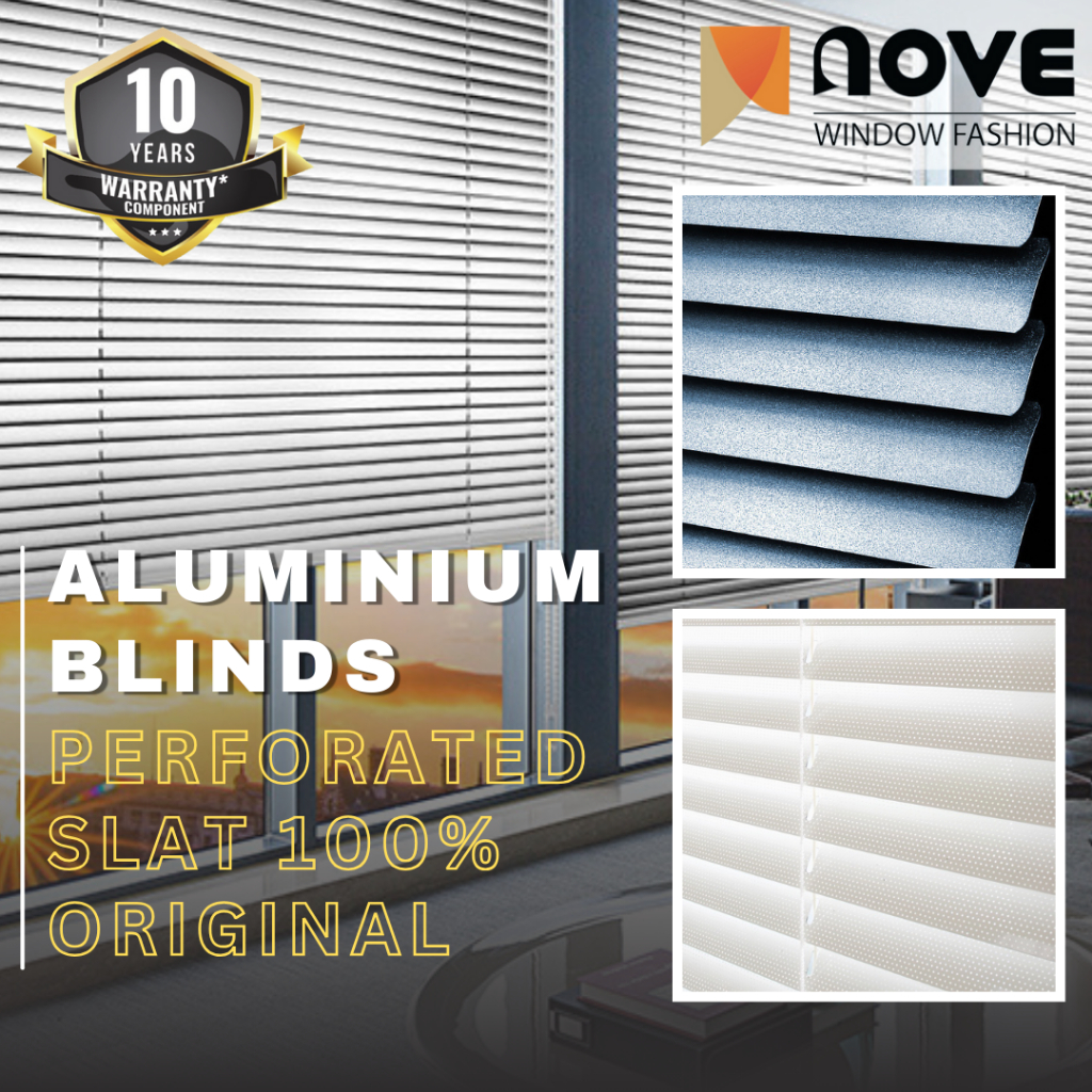 Jual Alumunium Venetian Blinds Perforated Slat - Venetian Blind ...