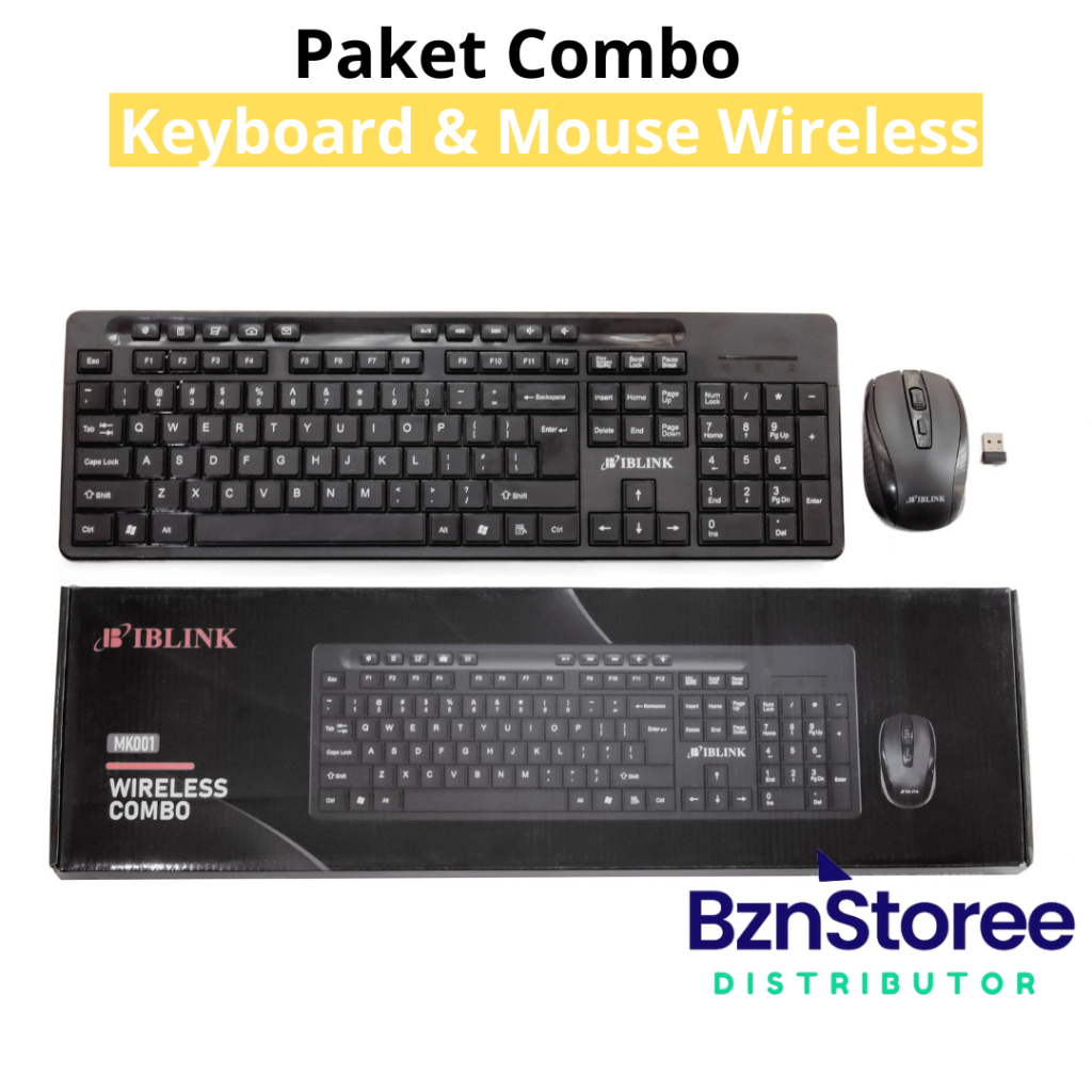 Jual KEYBOARD WIRELESS + MOUSE WIRELESS TERMURAH COMBO SET /Wireless ...