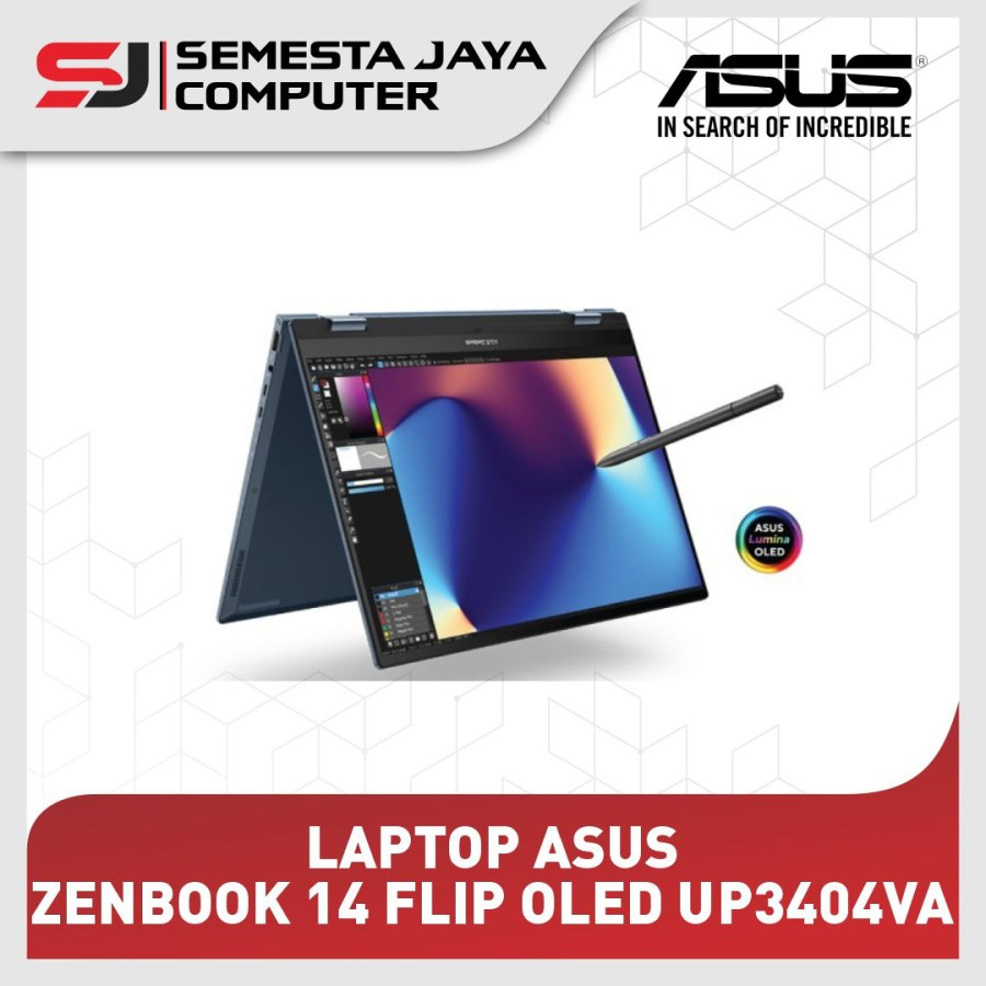 Jual ASUS ZENBOOK 14 FLIP OLED UP3404VA TOUCH EVO I7 1360P 16GB 1TB ...