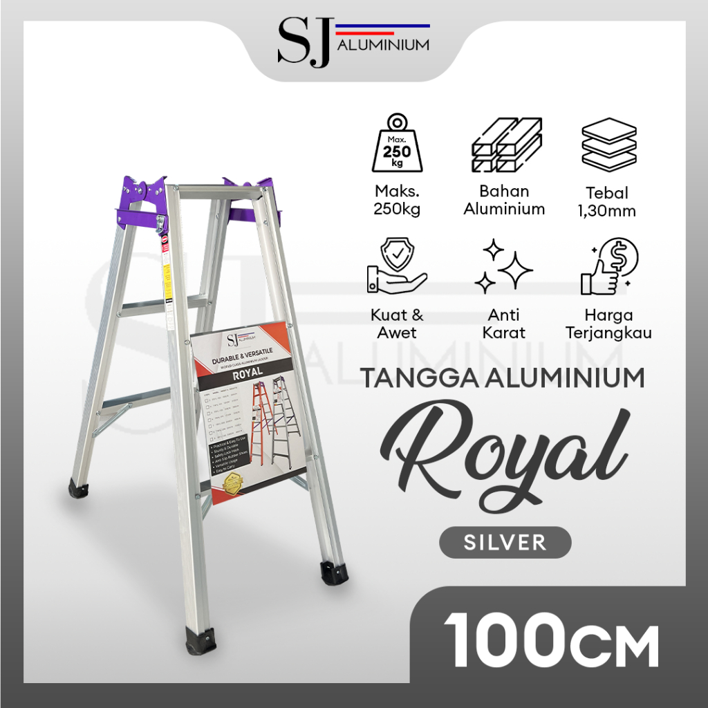 Jual [ROYAL] Tangga Aluminium / Tangga Lipat / Tangga Aluminium Lipat ...