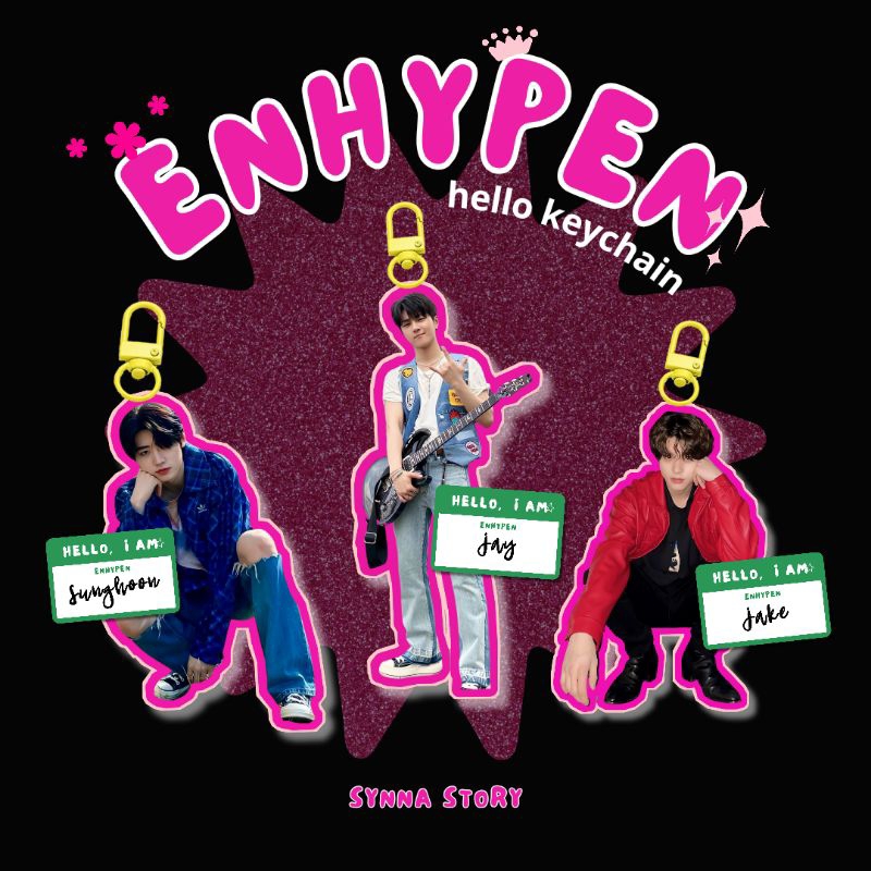 Jual enha enhy pen keychain kpop hello ver. by synnastory | Shopee ...