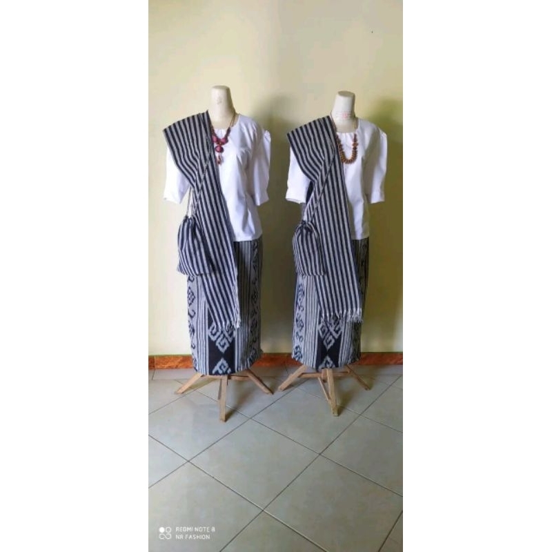 Jual setelan wanita baju adat toraja tenun ikat kombinasi kain toyobo ...